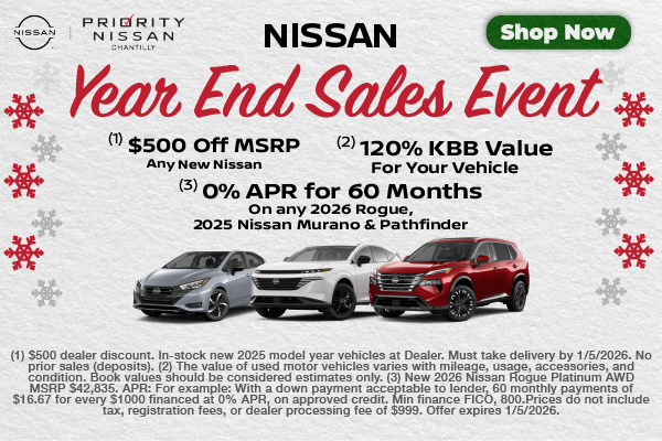 New and Used Nissan Dealership Chantilly VA | Priority Nissan Chantilly